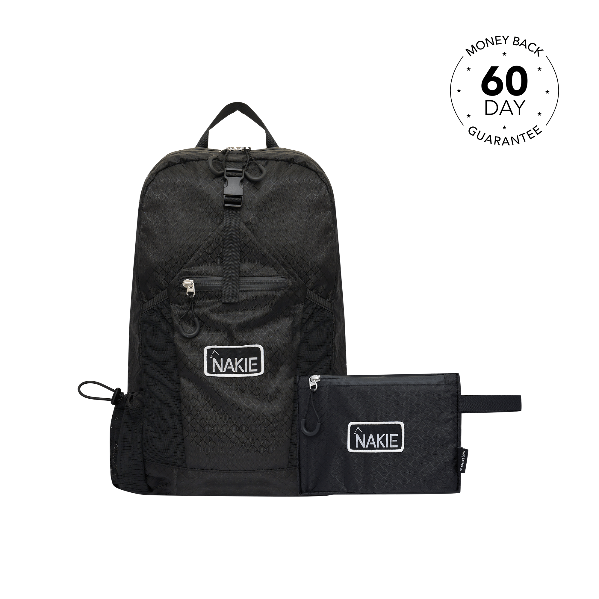 Foldable Backpack - 30L | Made From 100% Recycled Material | NAKIE ...